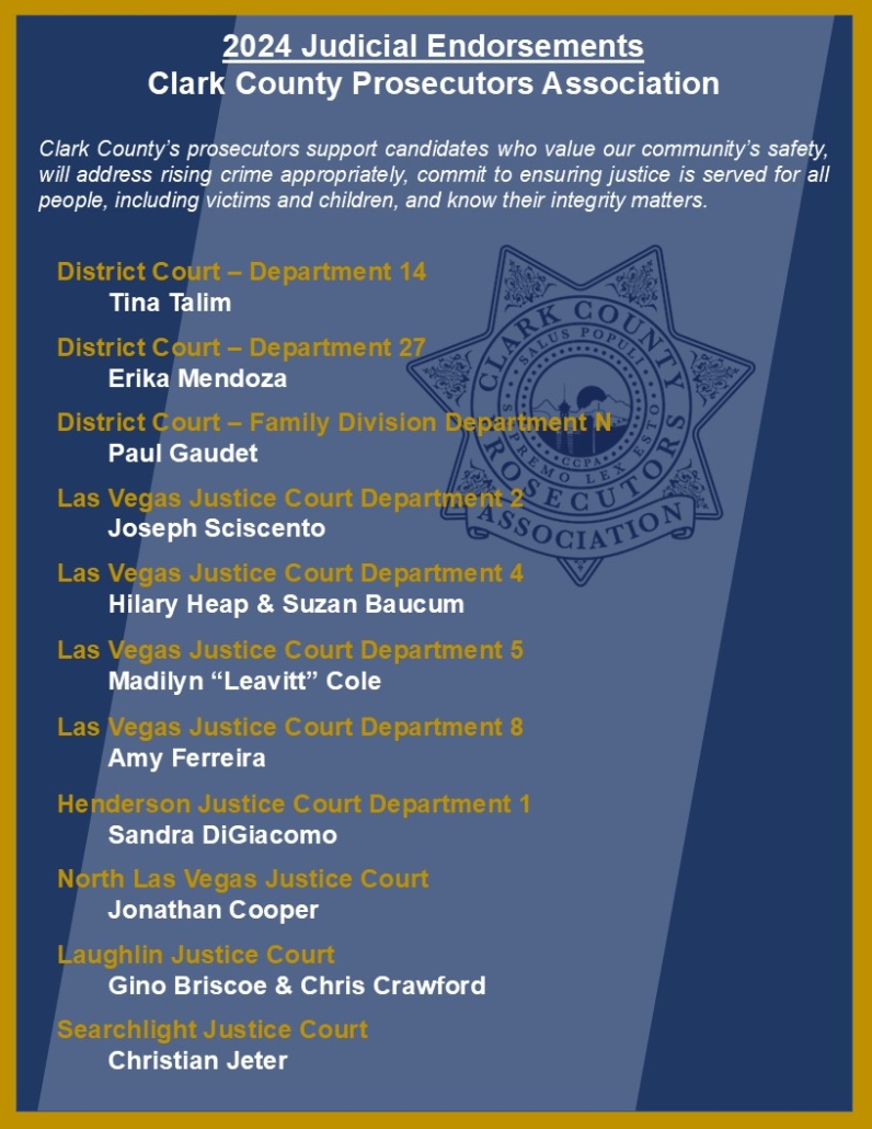 Political Endorsements – Clark County Prosecutors Association